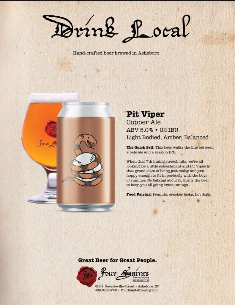 Pit Viper - Four Saints Brewing -Taproom and Brewery in Asheboro, NC